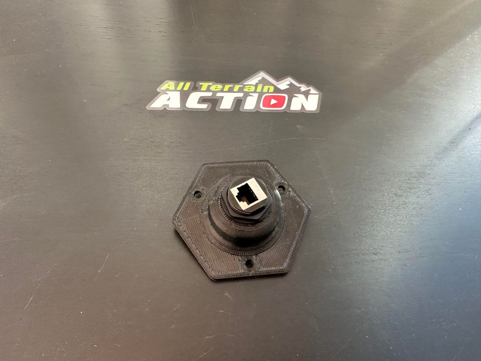 Starlink V2 V3 RV Checker Plate RJ45 Passthrough Socket - All Terrain ...