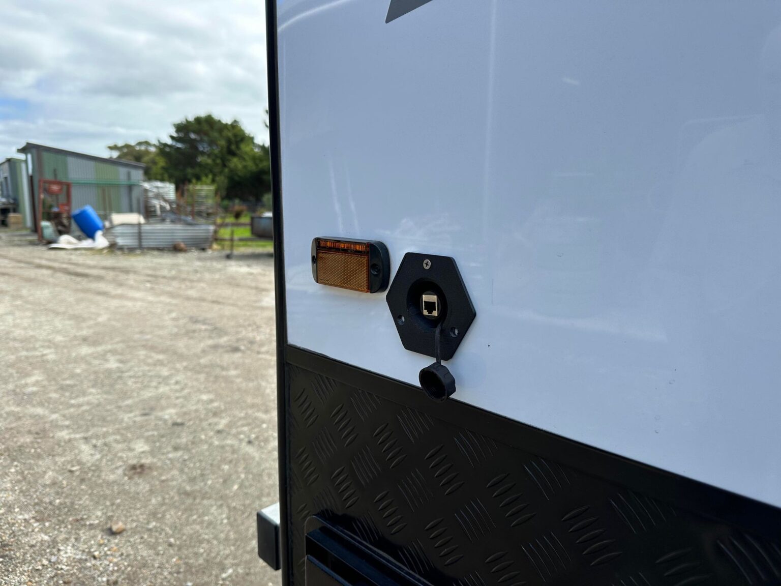 Starlink V2 V3 RV Checker Plate RJ45 Passthrough Socket - All Terrain ...